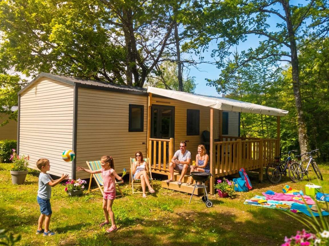 35 M² Mobil-home ∙ 2 Chambres ∙ 4 Personnes - Cantal