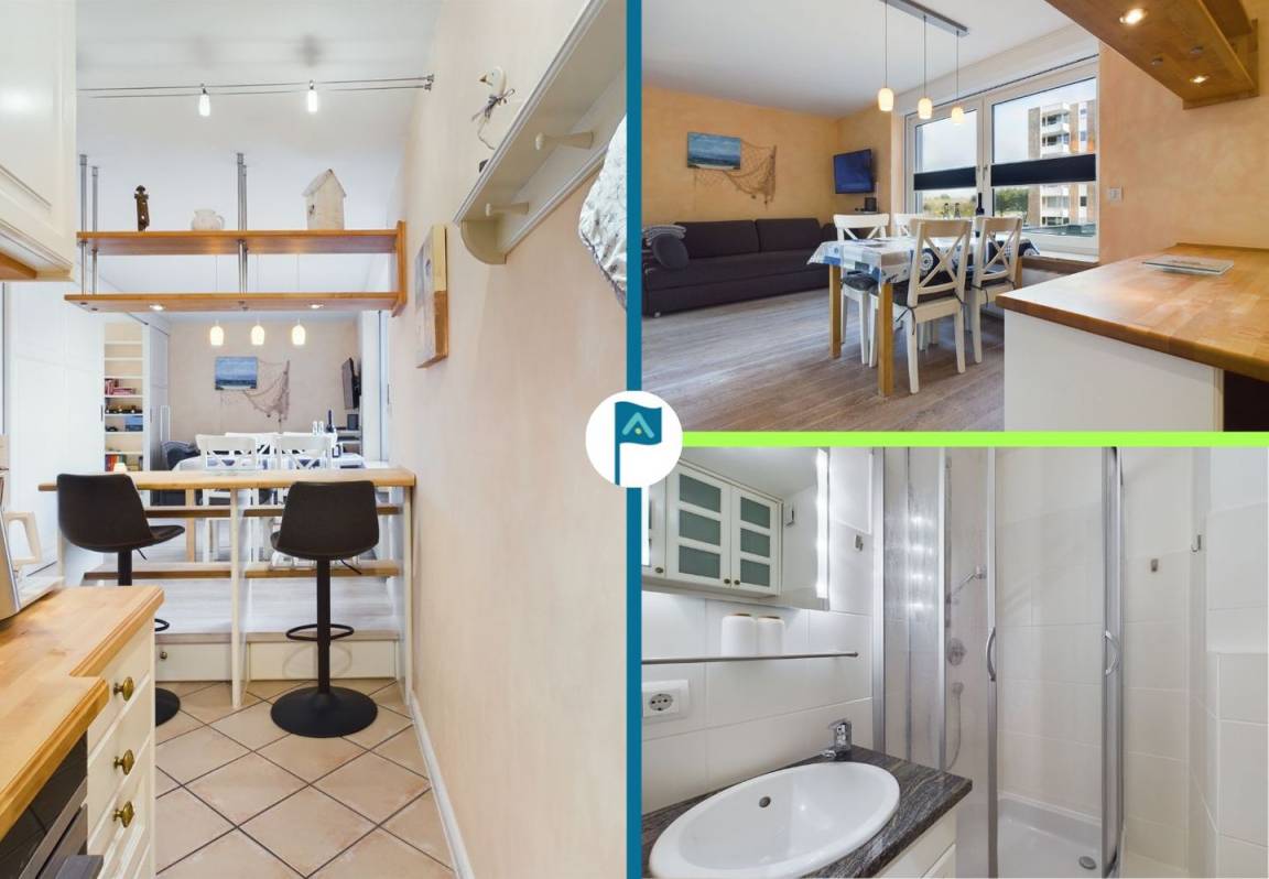 35 M² Ferienwohnung ∙ 1 Schlafzimmer ∙ 3 Gäste - Amrum