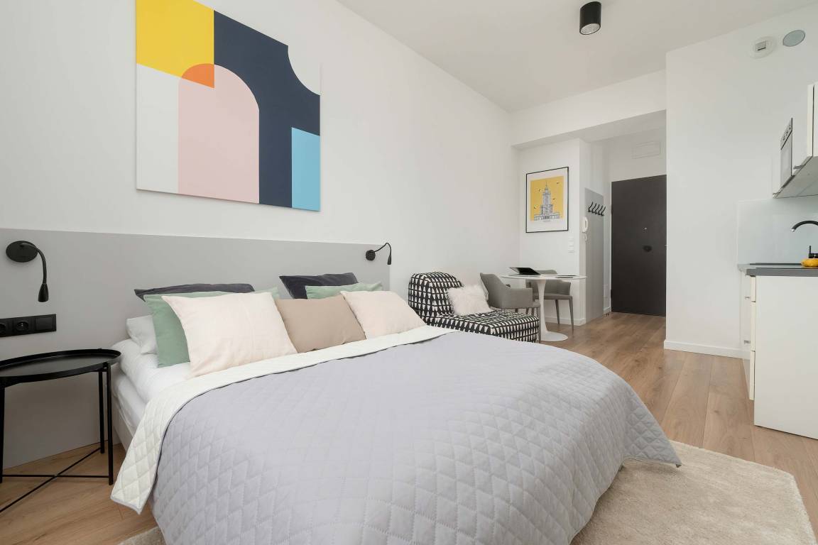 23 M² Apartament Typu Studio ∙ 3 Gości - Warszawa