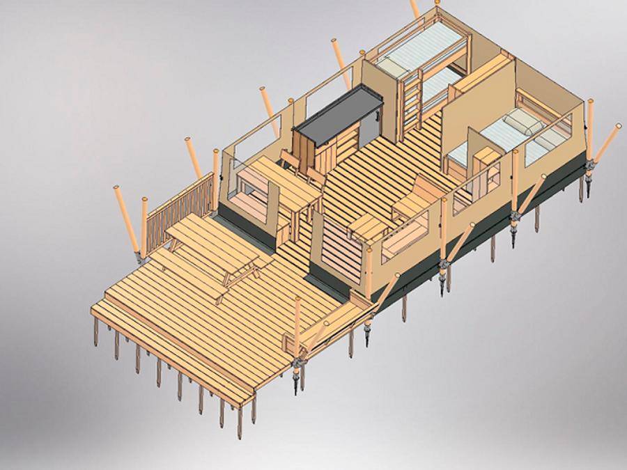 Chalet ∙ 2 Chambres ∙ 4 Personnes - Cantal