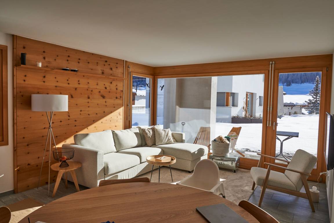 58 M² Ferienwohnung ∙ 1 Schlafzimmer ∙ 4 Gäste - Madulain