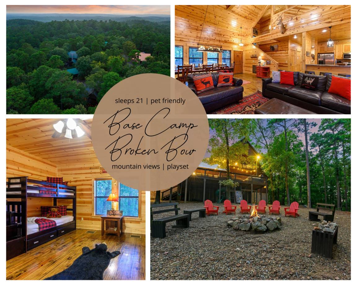 297 M² Cabin ∙ 5 Bedrooms ∙ 21 Guests - Broken Bow, OK