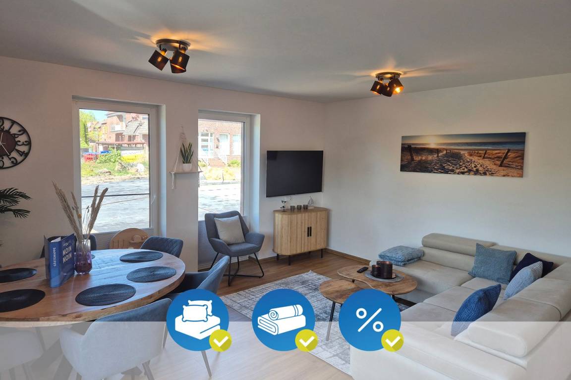 80 M² Ferienhaus ∙ 2 Schlafzimmer ∙ 4 Gäste - Norderney