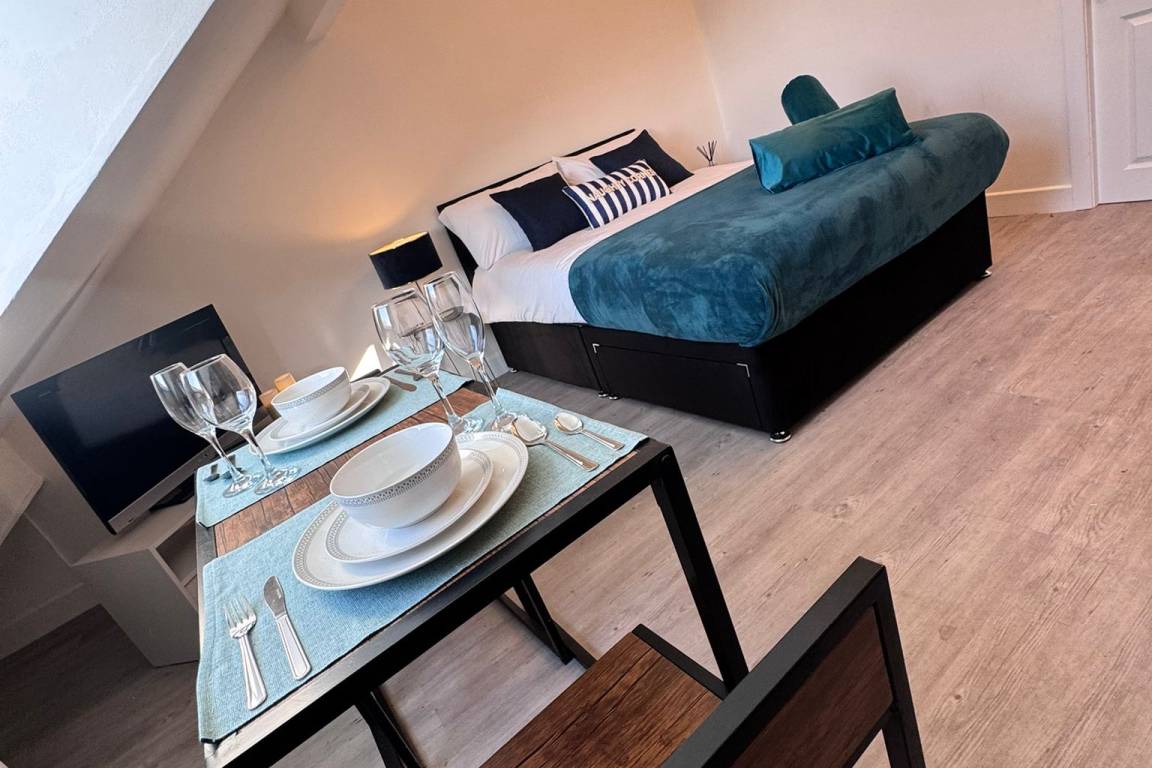 40 M² Studio ∙ 1 Chambre ∙ 3 Personnes - Aéroport de Manchester (MAN)