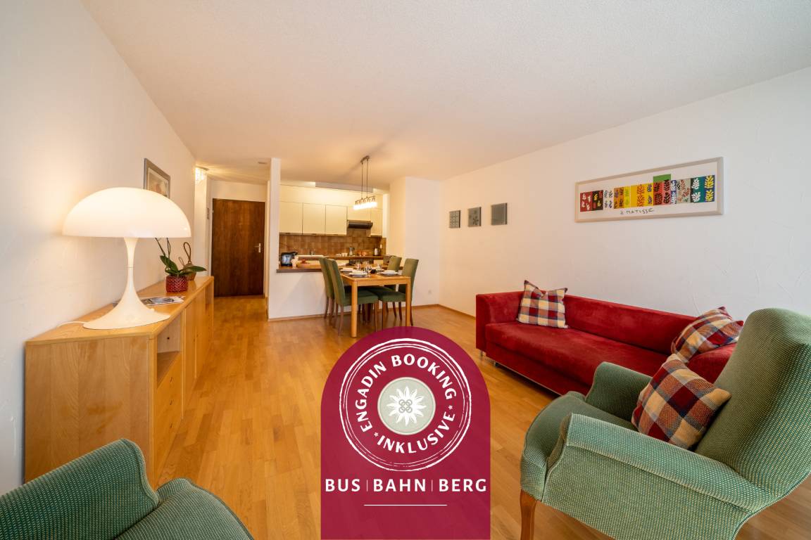 65 M² Ferienwohnung ∙ 1 Schlafzimmer ∙ 4 Gäste - Vulpera