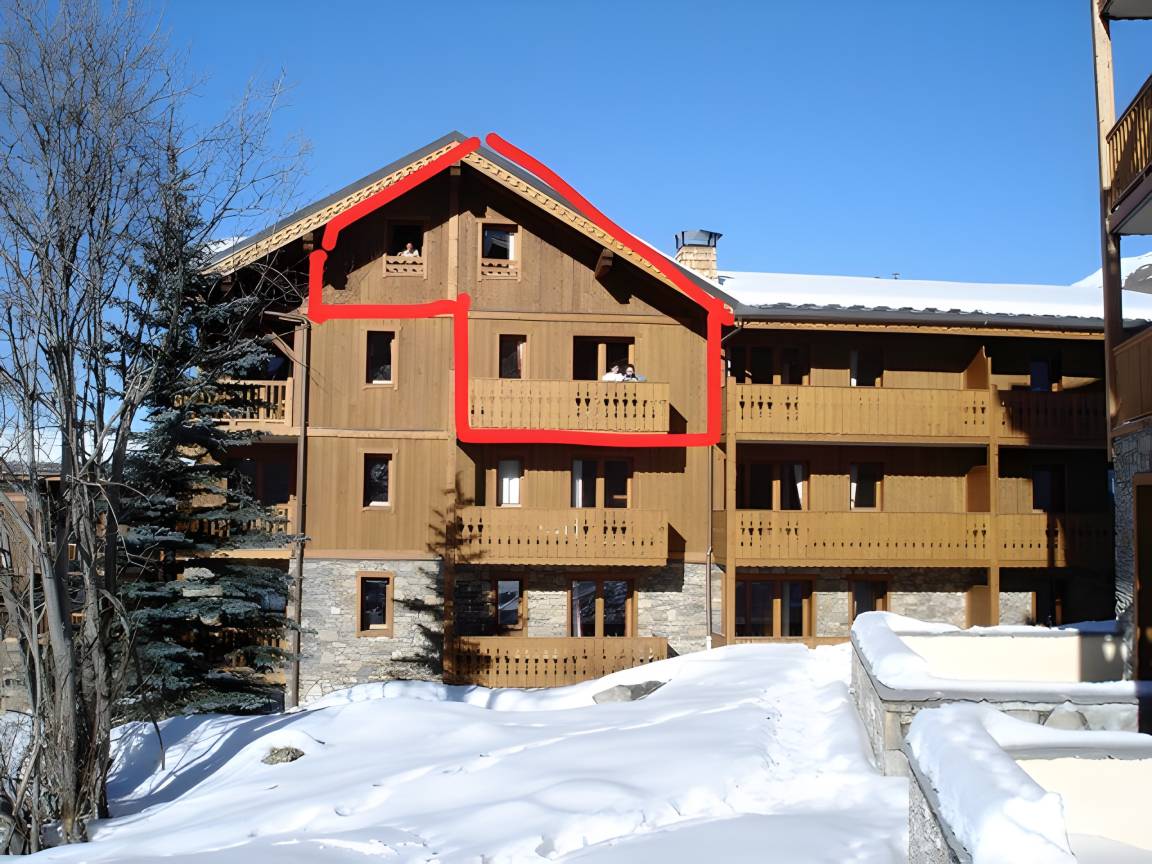 70 M² Apartamento ∙ 3 Quartos ∙ 6 Hóspedes - Méribel