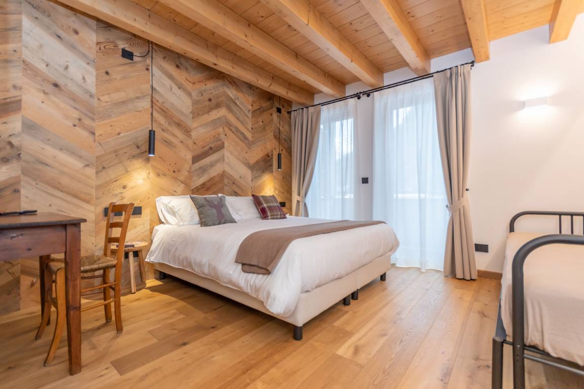 24 M² Camera Privata ∙ 1 Camera Da Letto ∙ 3 Ospiti - Agordo