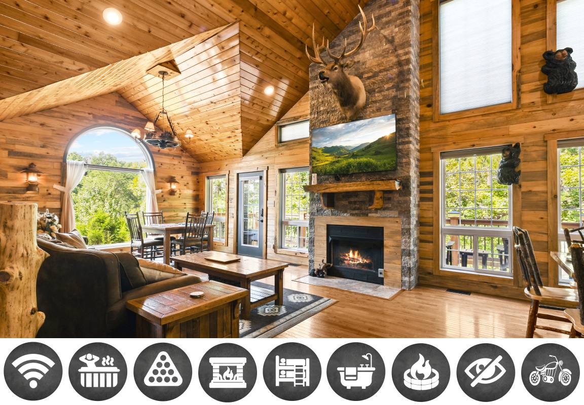 260 M² Cabaña ∙ 4 Habitaciones ∙ 11 Huéspedes - Sevierville