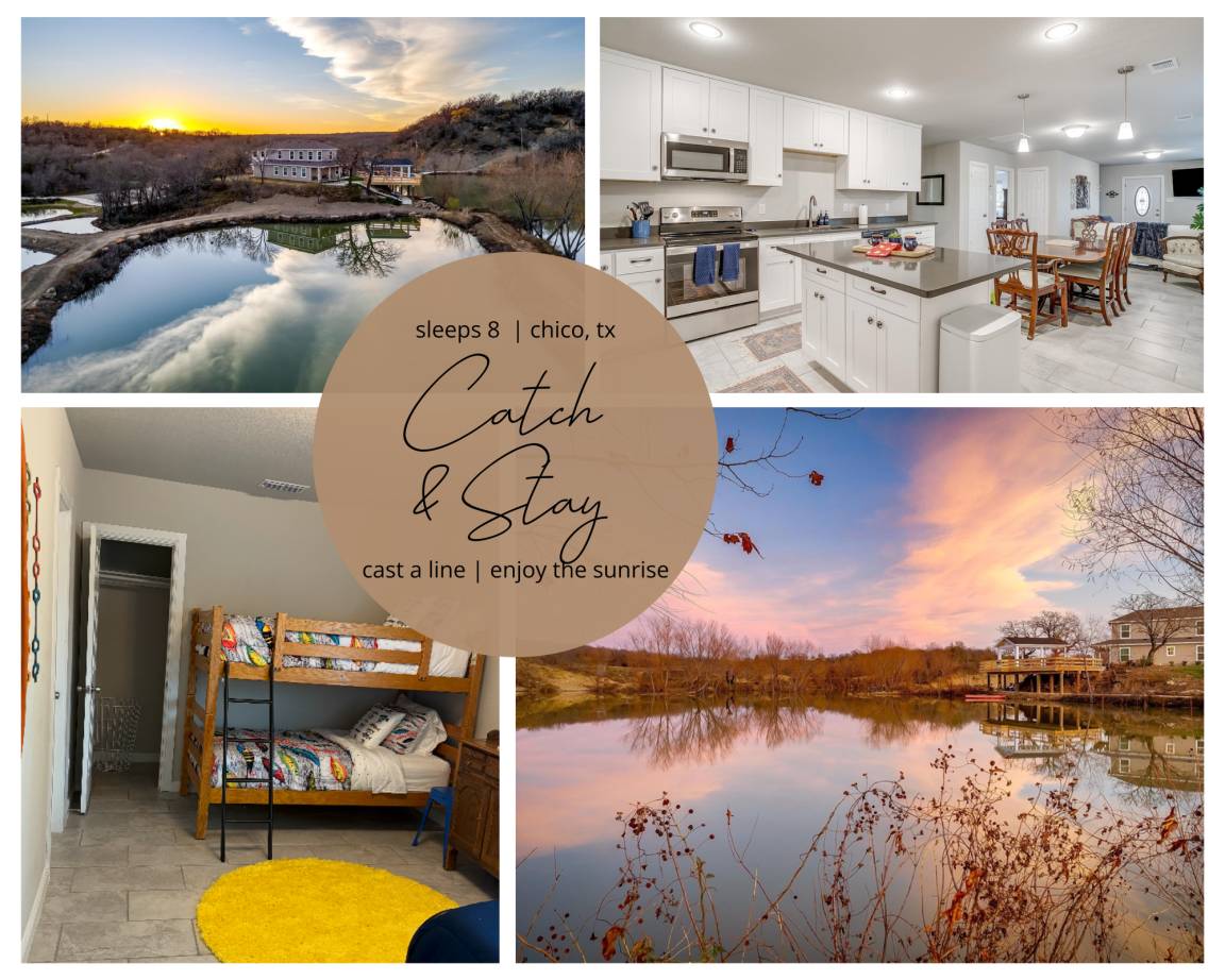 167 M² House ∙ 3 Bedrooms ∙ 8 Guests - Bridgeport, TX