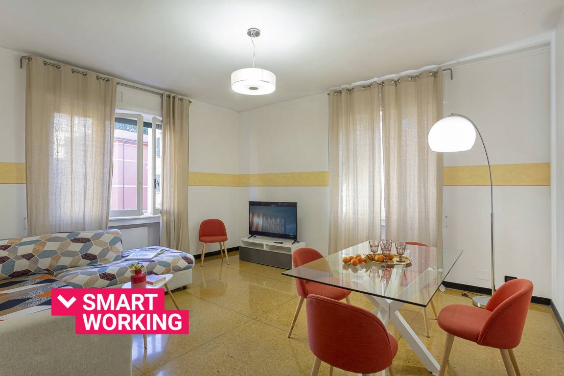 109 M² Apartamento ∙ 3 Habitaciones ∙ 6 Huéspedes - Génova