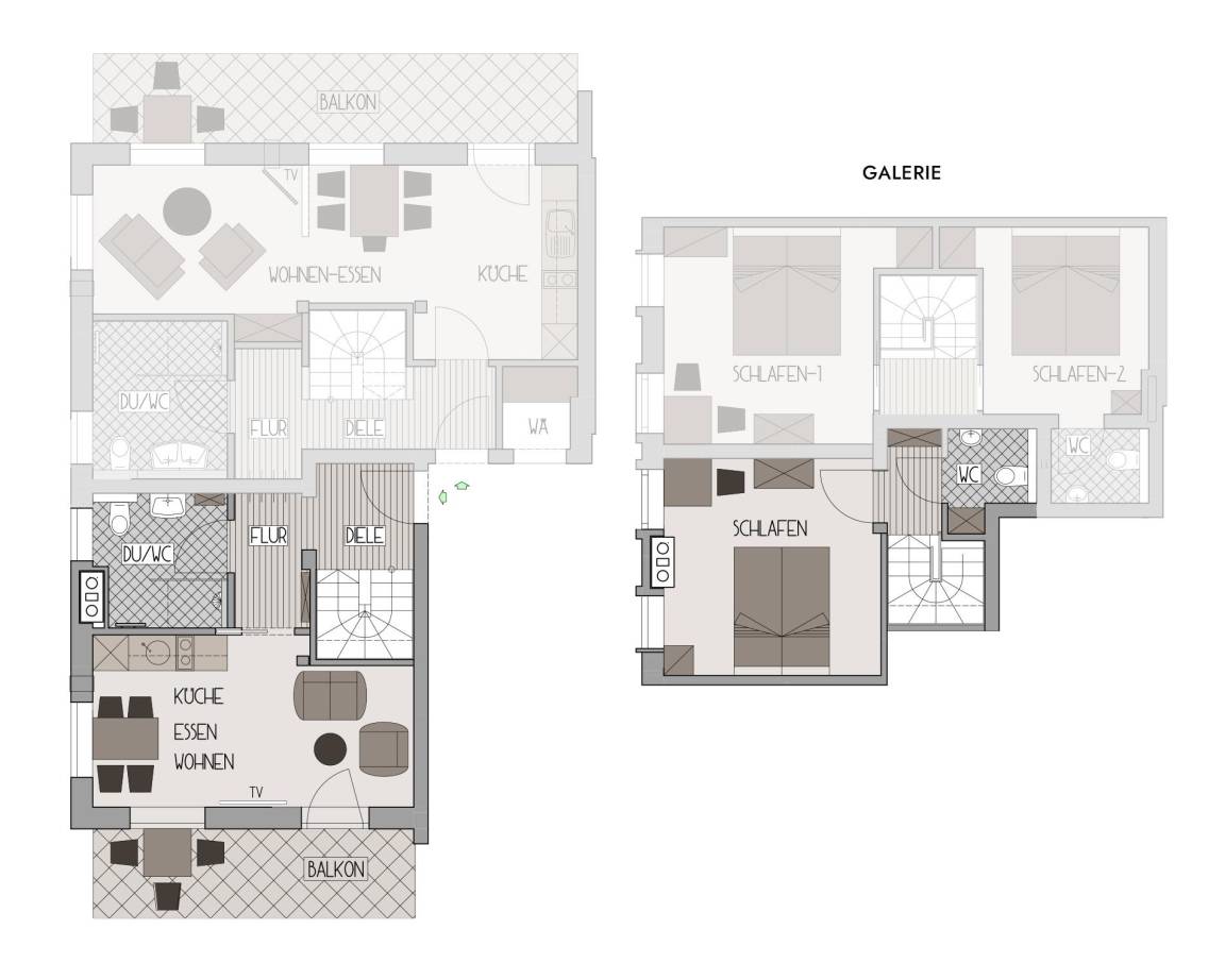 42 M² Ferienwohnung ∙ 1 Schlafzimmer ∙ 2 Gäste - Obermaiselstein