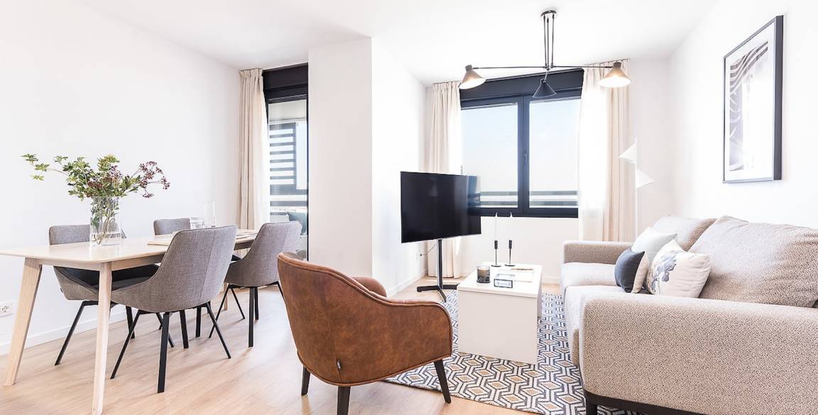 60 M² Apartamento ∙ 2 Habitaciones ∙ 4 Huéspedes - Torrejón de Ardoz