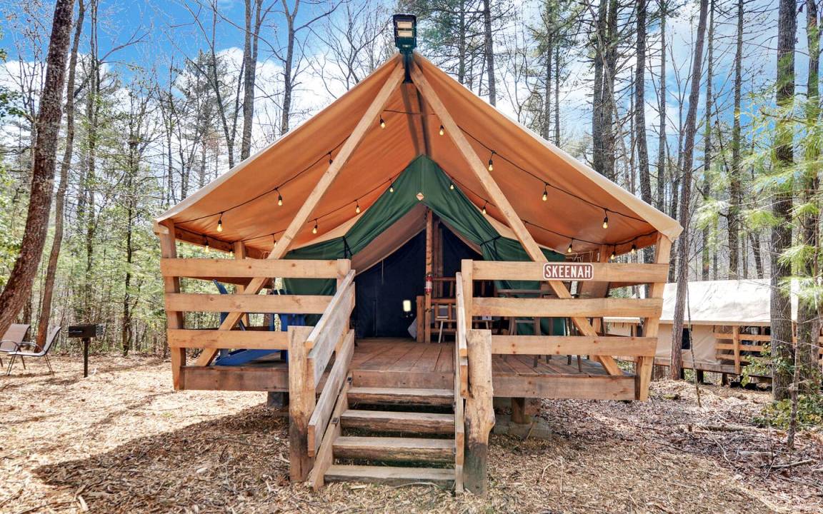 Camping-unterkunft ∙ 1 Schlafzimmer ∙ 4 Gäste - Suches, GA