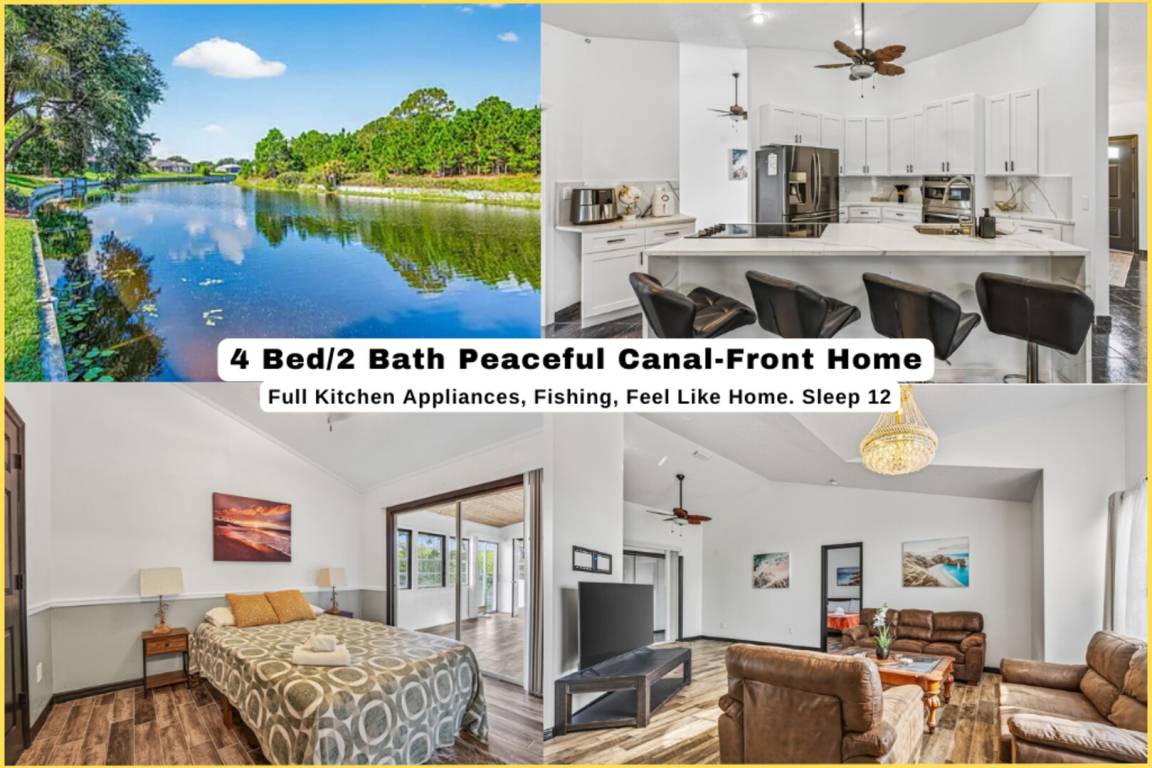 70 M² House ∙ 4 Bedrooms ∙ 12 Guests - Sebastian, FL