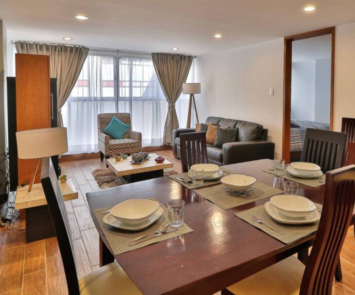 90 M² Apartamento ∙ 3 Habitaciones ∙ 6 Huéspedes - Ciudad de México