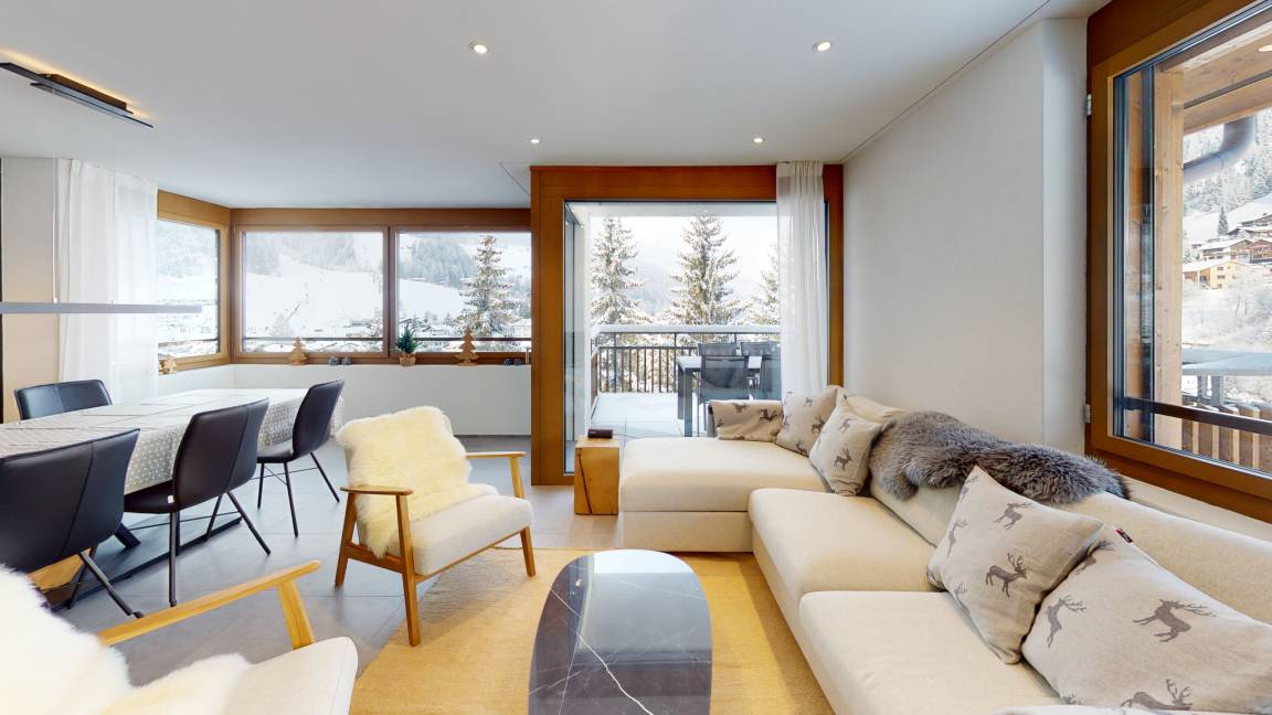 120 M² Apartamento ∙ 3 Quartos ∙ 6 Hóspedes - Alvaneu