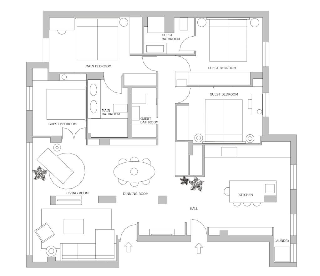 161 M² Apartamento ∙ 4 Habitaciones ∙ 8 Huéspedes - Mataró
