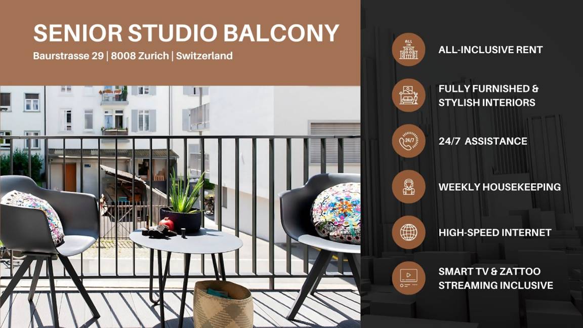 30 M² Apartamento ∙ 2 Hóspedes - Zurique
