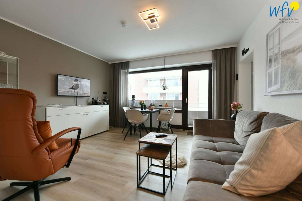 43 M² Ferienwohnung ∙ 1 Schlafzimmer ∙ 2 Gäste - Wangerooge