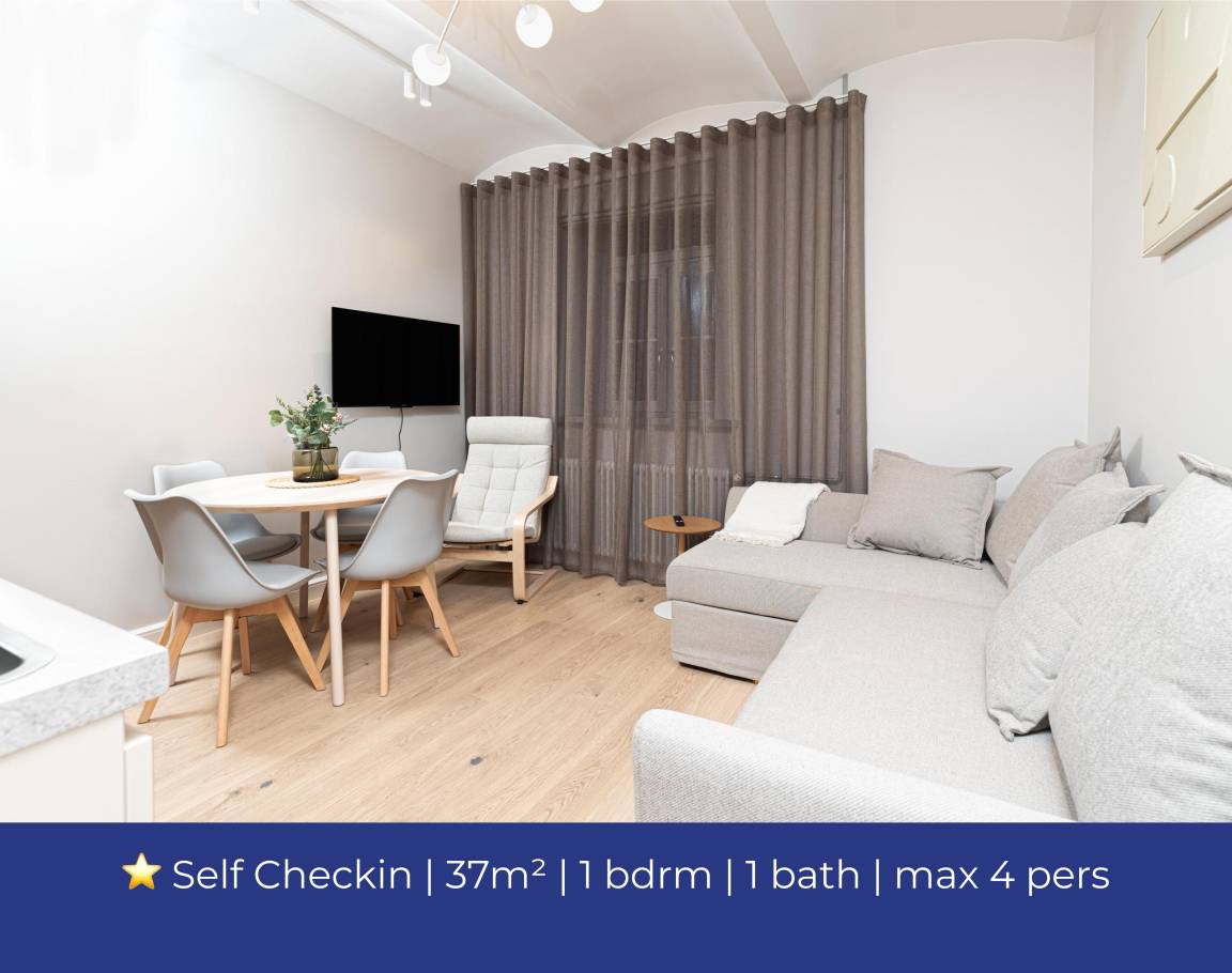 37 M² Apartment ∙ 1 Bedroom ∙ 4 Guests - Riga, Latvia