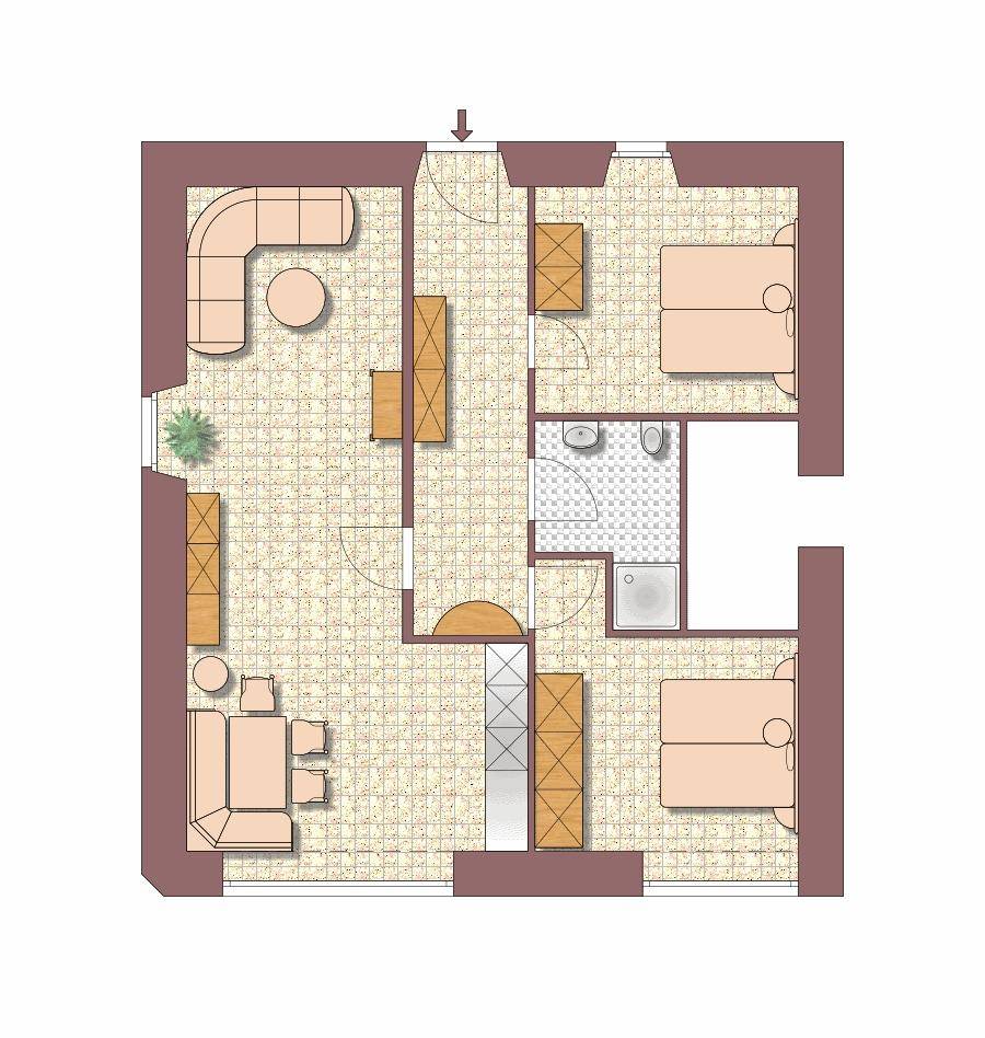 75 M² Ferienwohnung ∙ 2 Schlafzimmer ∙ 4 Gäste - Leiwen