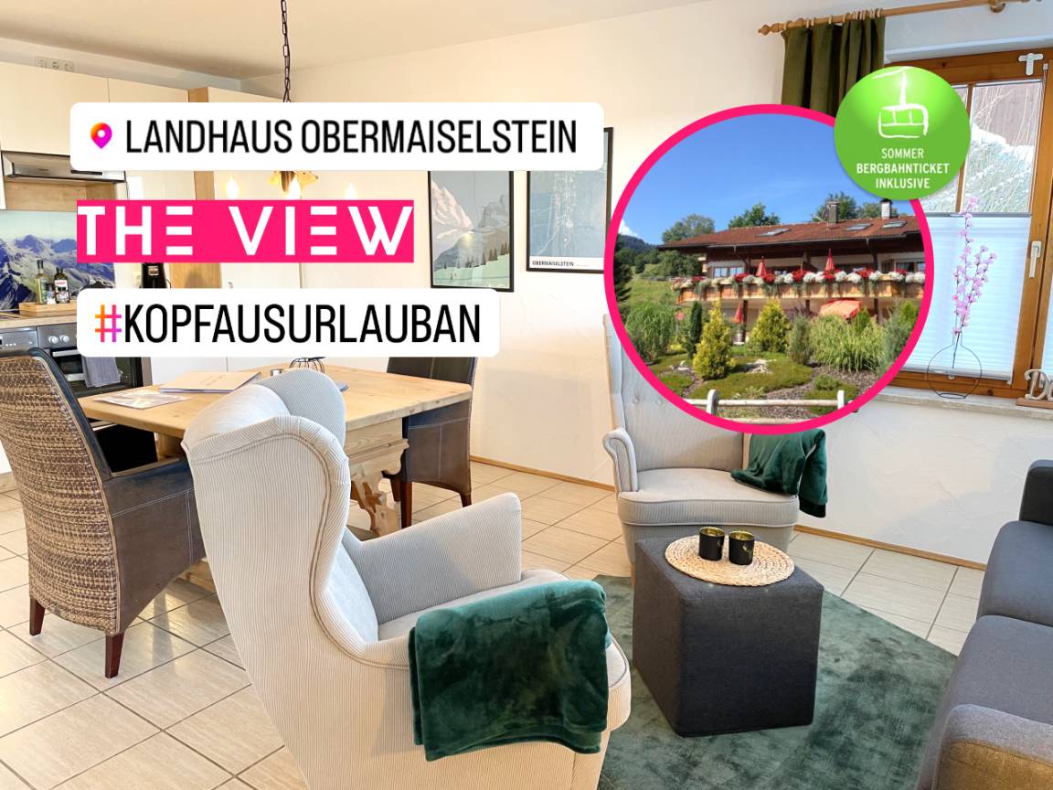 34 M² Ferienwohnung ∙ 1 Schlafzimmer ∙ 2 Gäste - Obermaiselstein