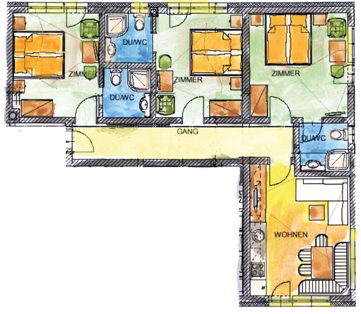 80 M² Appartement ∙ 3 Chambres ∙ 7 Personnes - Sölden