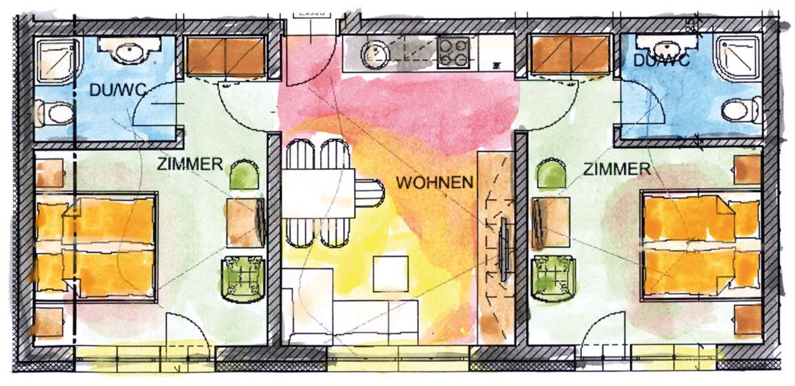 56 M² Apartment ∙ 2 Bedrooms ∙ 6 Guests - Zwieselstein