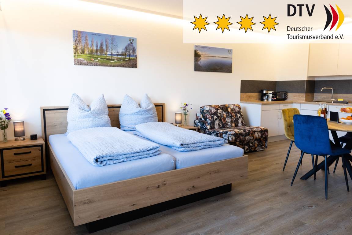 38 M² Ferienwohnung ∙ 1 Schlafzimmer ∙ 3 Gäste - Gaienhofen