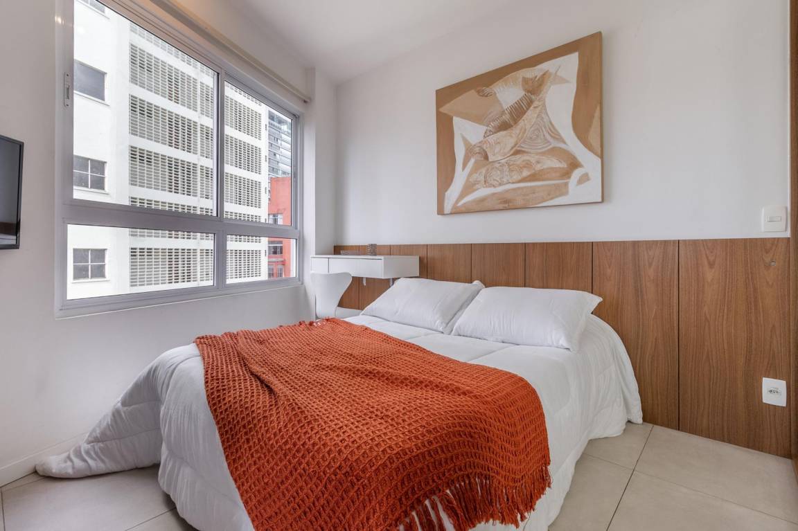 30 M² Studio Flat ∙ 1 Bedroom ∙ 2 Guests - São Paulo