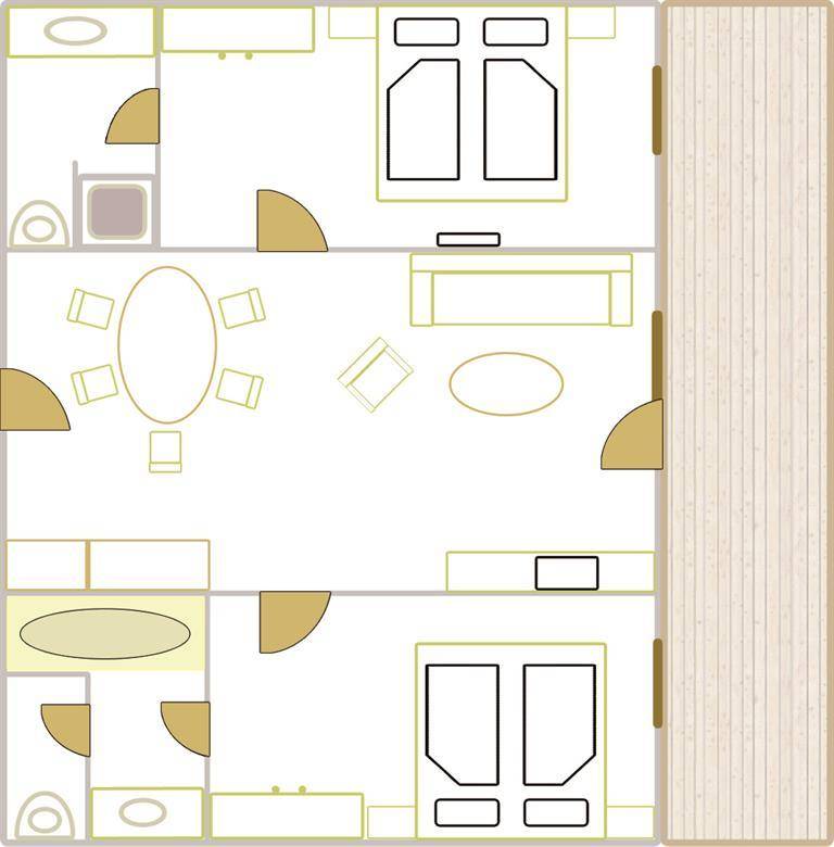 70 M² Hotel ∙ 2 Schlafzimmer ∙ 4 Gäste - Hinterthiersee