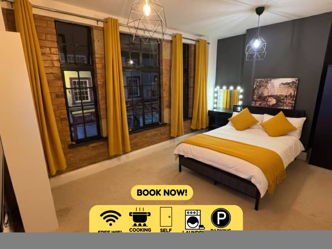 110 M² Apartment ∙ 3 Bedrooms ∙ 6 Guests - Loughborough
