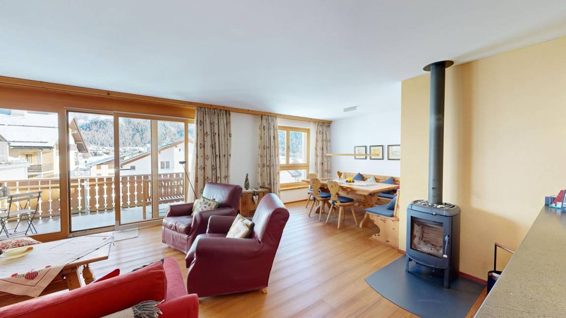 86 M² Appartement ∙ 2 Chambres ∙ 4 Personnes - Saint-Moritz