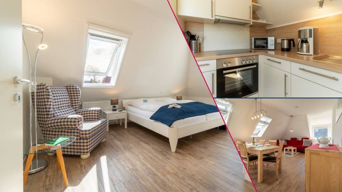 70 M² Ferienwohnung ∙ 3 Schlafzimmer ∙ 6 Gäste - Amrum