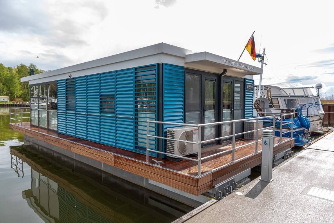 45 M² Hausboot ∙ 2 Schlafzimmer ∙ 4 Gäste - Wolgast