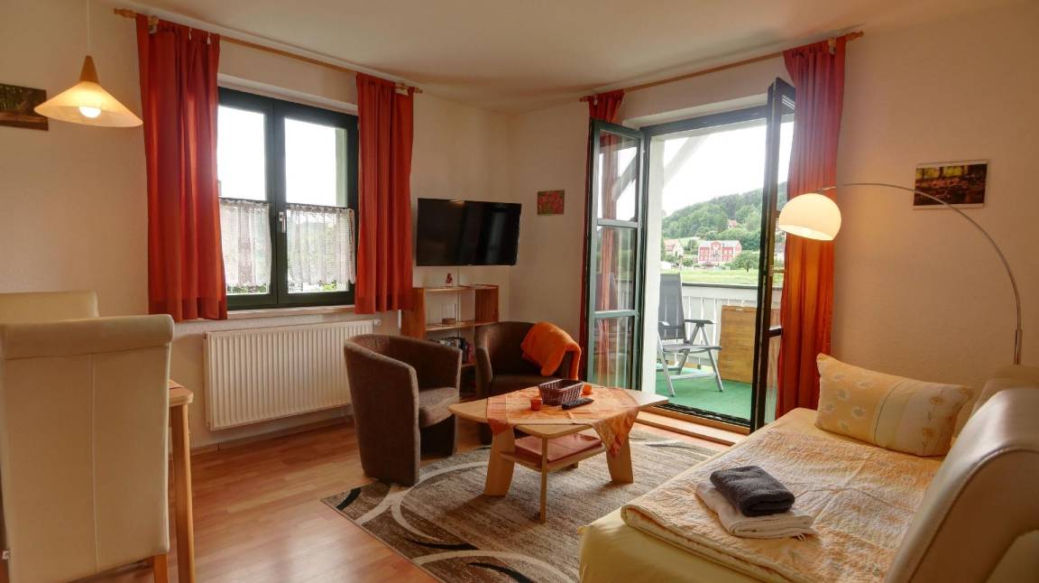 46 M² Appartement ∙ 1 Slaapkamer ∙ 3 Gasten - Rathen