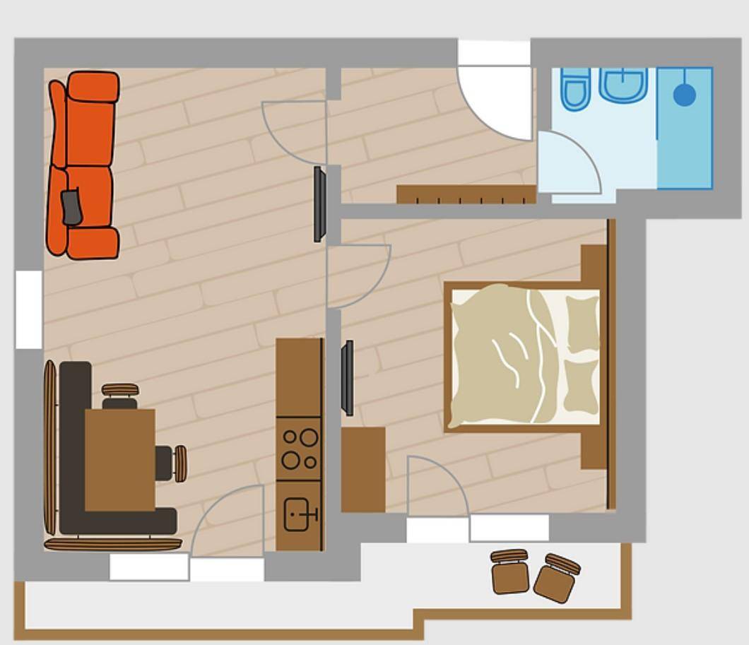42 M² Apartamento ∙ 1 Habitación ∙ 4 Huéspedes - Schladming