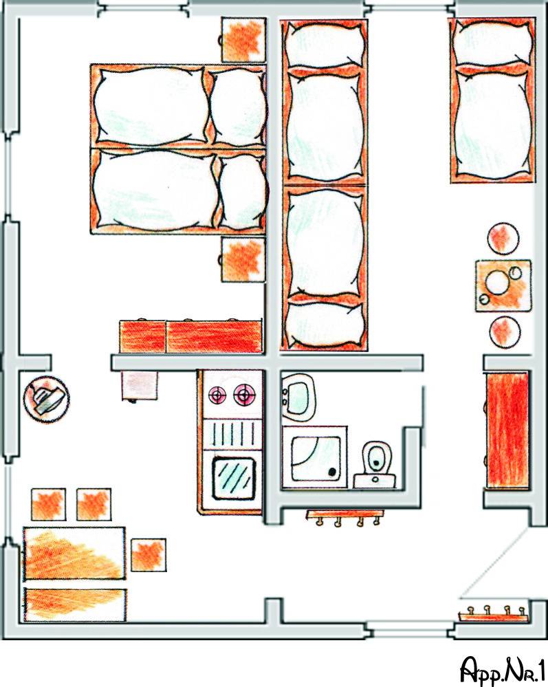 Ferienwohnung ∙ 2 Schlafzimmer ∙ 5 Gäste - Mariazell