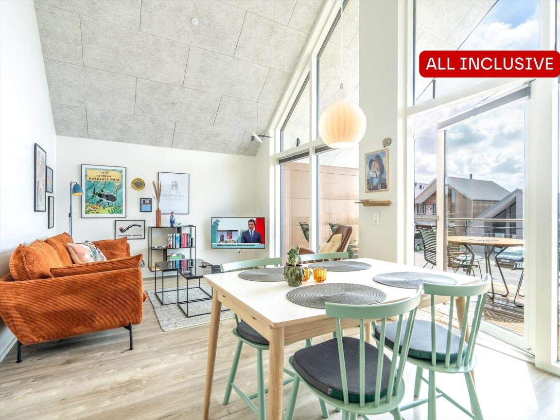 50 M² Apartament ∙ 1 Sypialnia ∙ 2 Gości - Hvide Sande