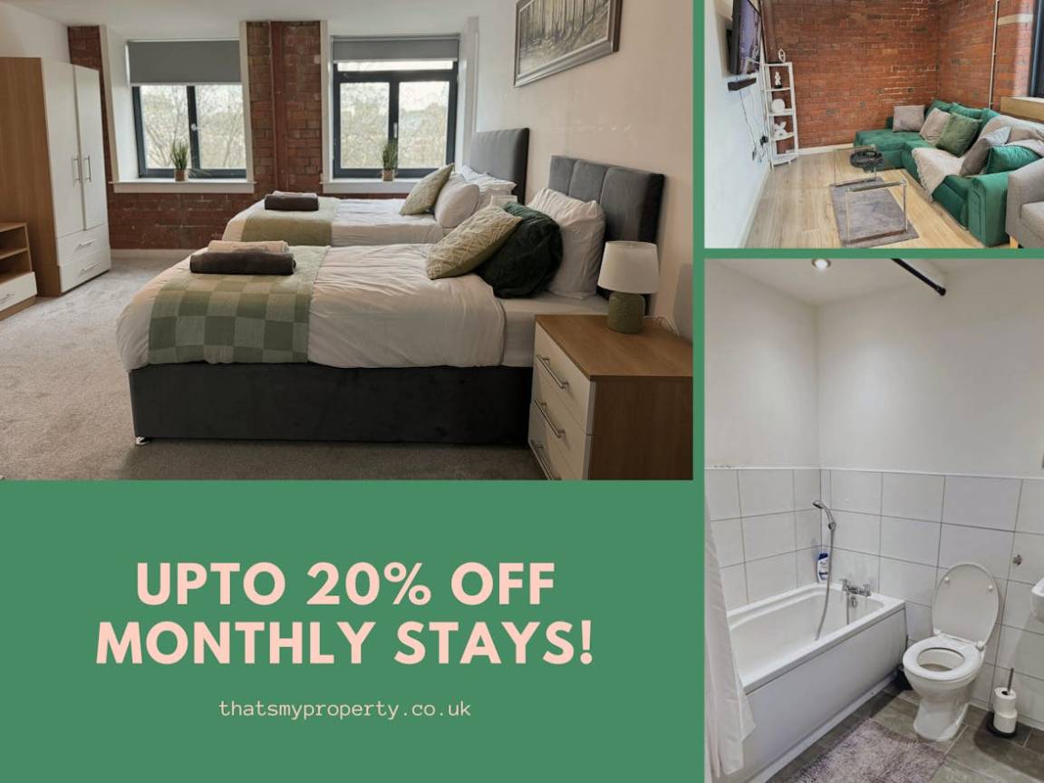 90 M² Apartment ∙ 2 Bedrooms ∙ 6 Guests - Bradford