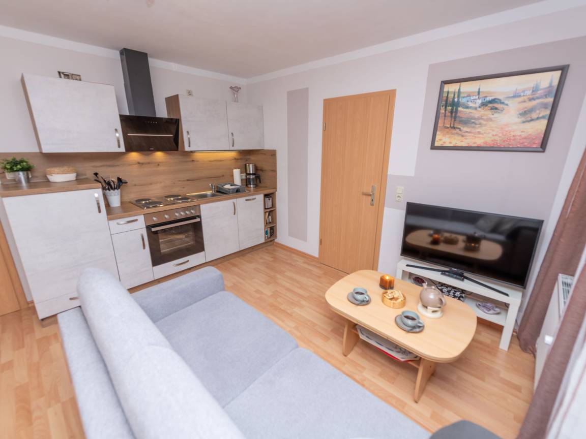 33 M² Ferienwohnung ∙ 1 Schlafzimmer ∙ 2 Gäste - Hettstedt