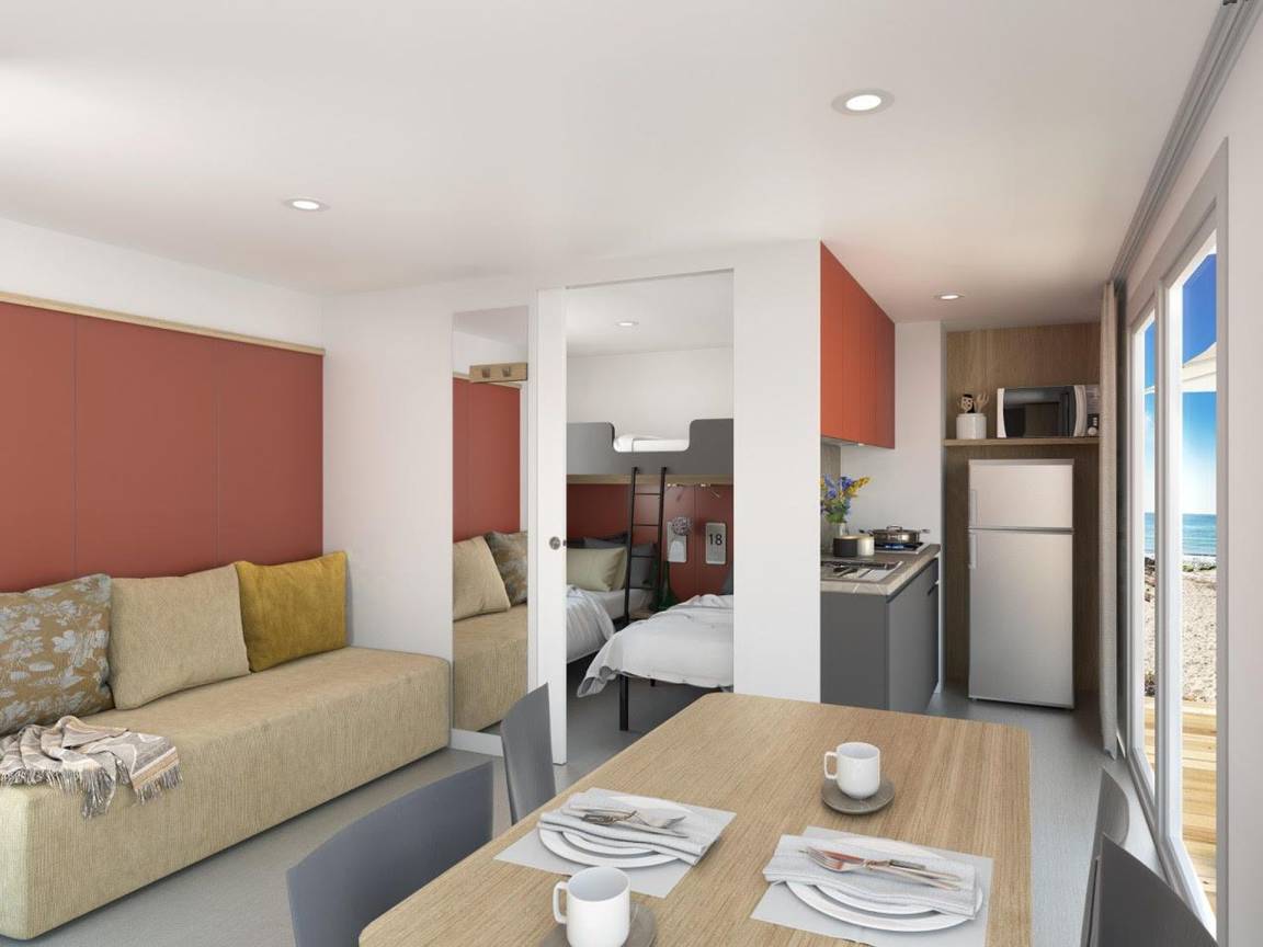 53 M² Mobilheim ∙ 2 Schlafzimmer ∙ 6 Gäste - Riccione