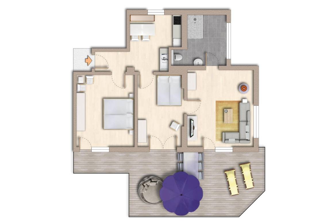 75 M² Apartment ∙ 2 Bedrooms ∙ 4 Guests - Oberstaufen