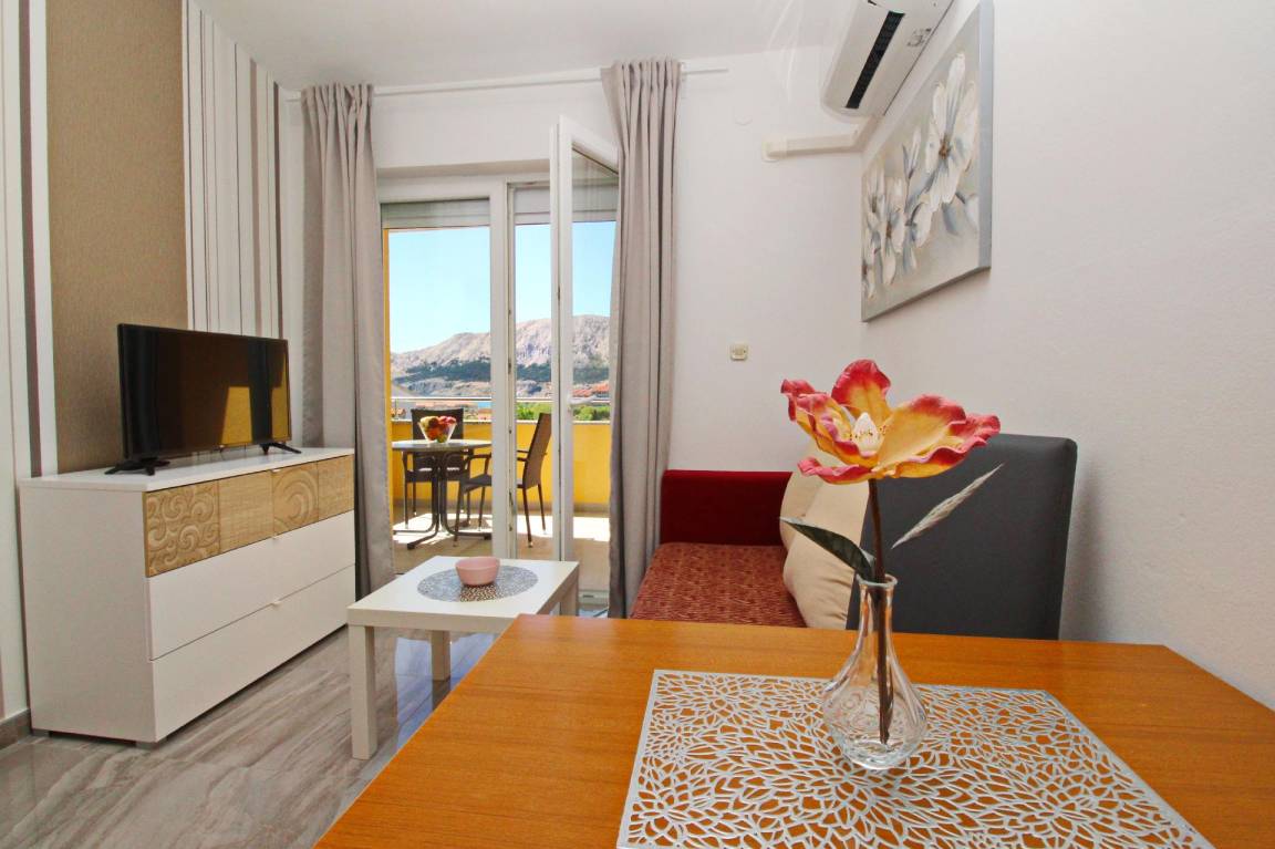 35 M² Ferienwohnung ∙ 1 Schlafzimmer ∙ 2 Gäste - Baška