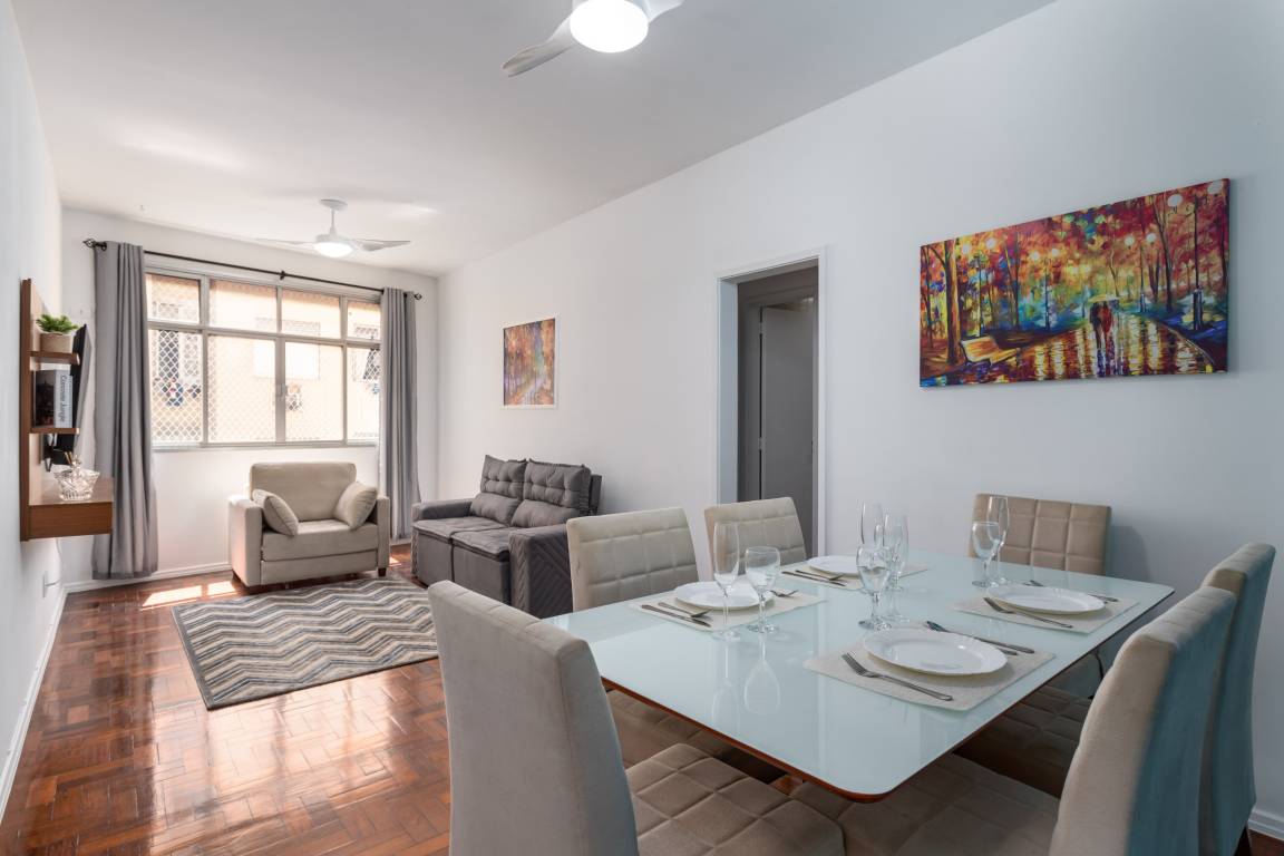 85 M² Apartamento ∙ 2 Quartos ∙ 3 Hóspedes - Copacabana