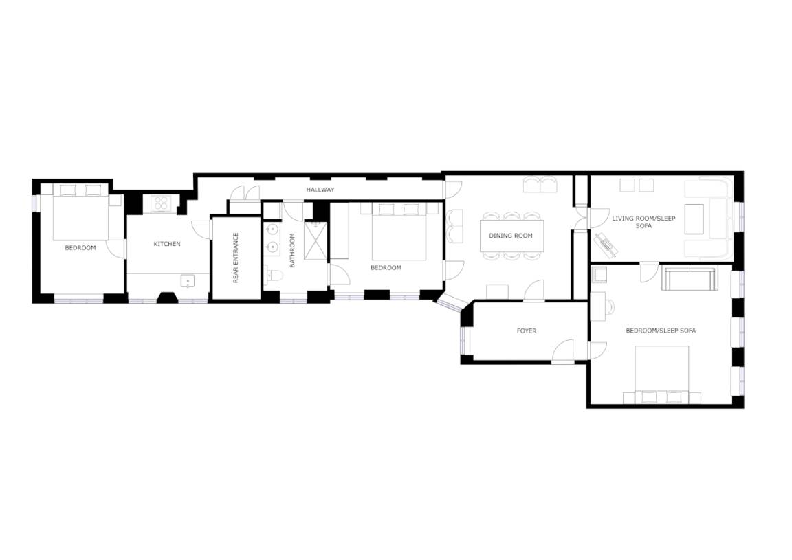 180 M² Apartamento ∙ 4 Habitaciones ∙ 8 Huéspedes - Copenhague