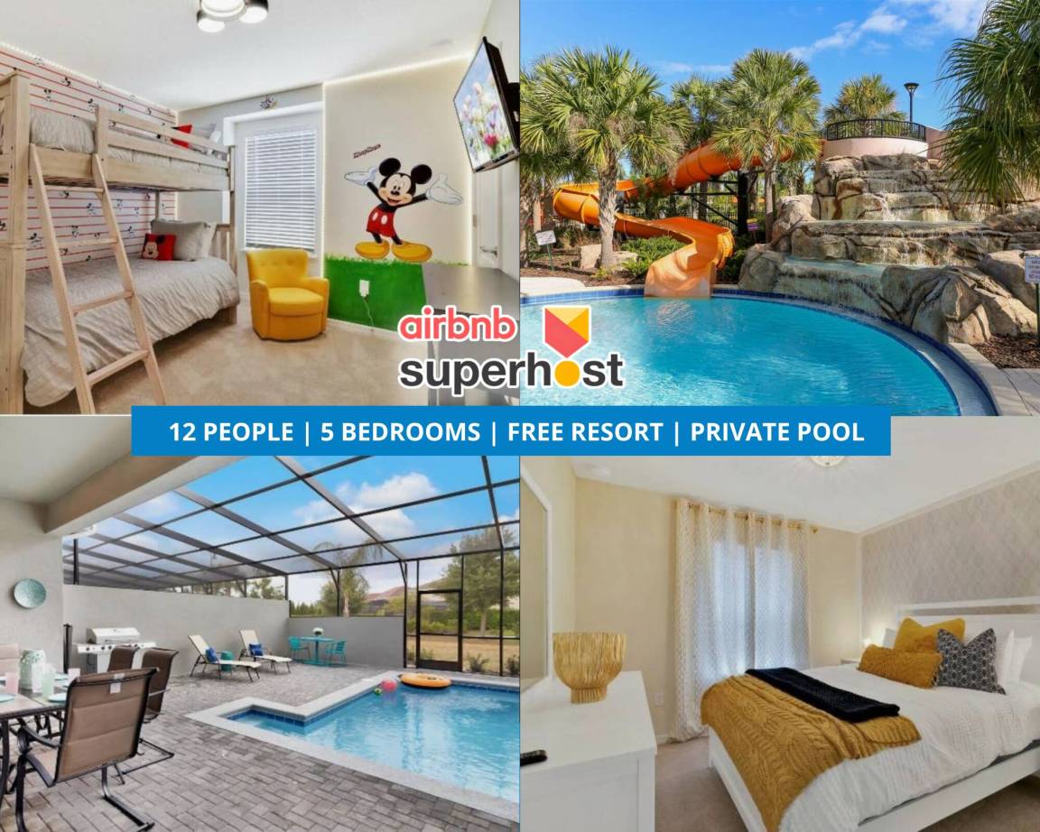 160 M² Apartment ∙ 5 Bedrooms ∙ 12 Guests - Davenport, FL