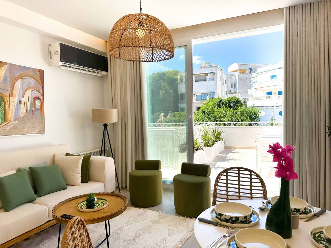 70 M² Apartament ∙ 2 Sypialnie ∙ 4 Gości - Sidi Bou Said