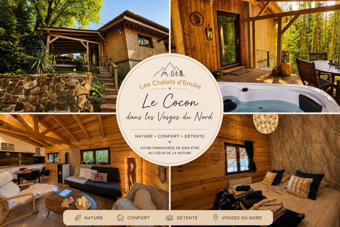 60 M² Chalet ∙ 2 Chambres ∙ 4 Personnes - Alsace