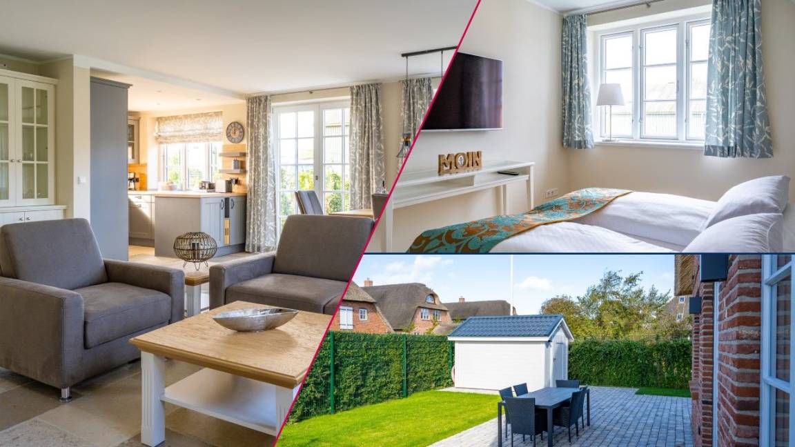 169 M² Ferienhaus ∙ 4 Schlafzimmer ∙ 6 Gäste - Norddorf